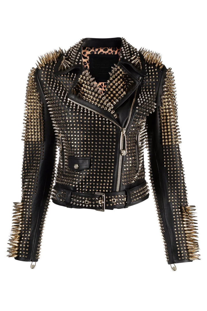 Spiked & Studded Leather Jackets: Bold Styles – rfxleather.com