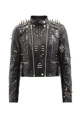 Spiked & Studded Leather Jackets: Bold Styles – rfxleather.com